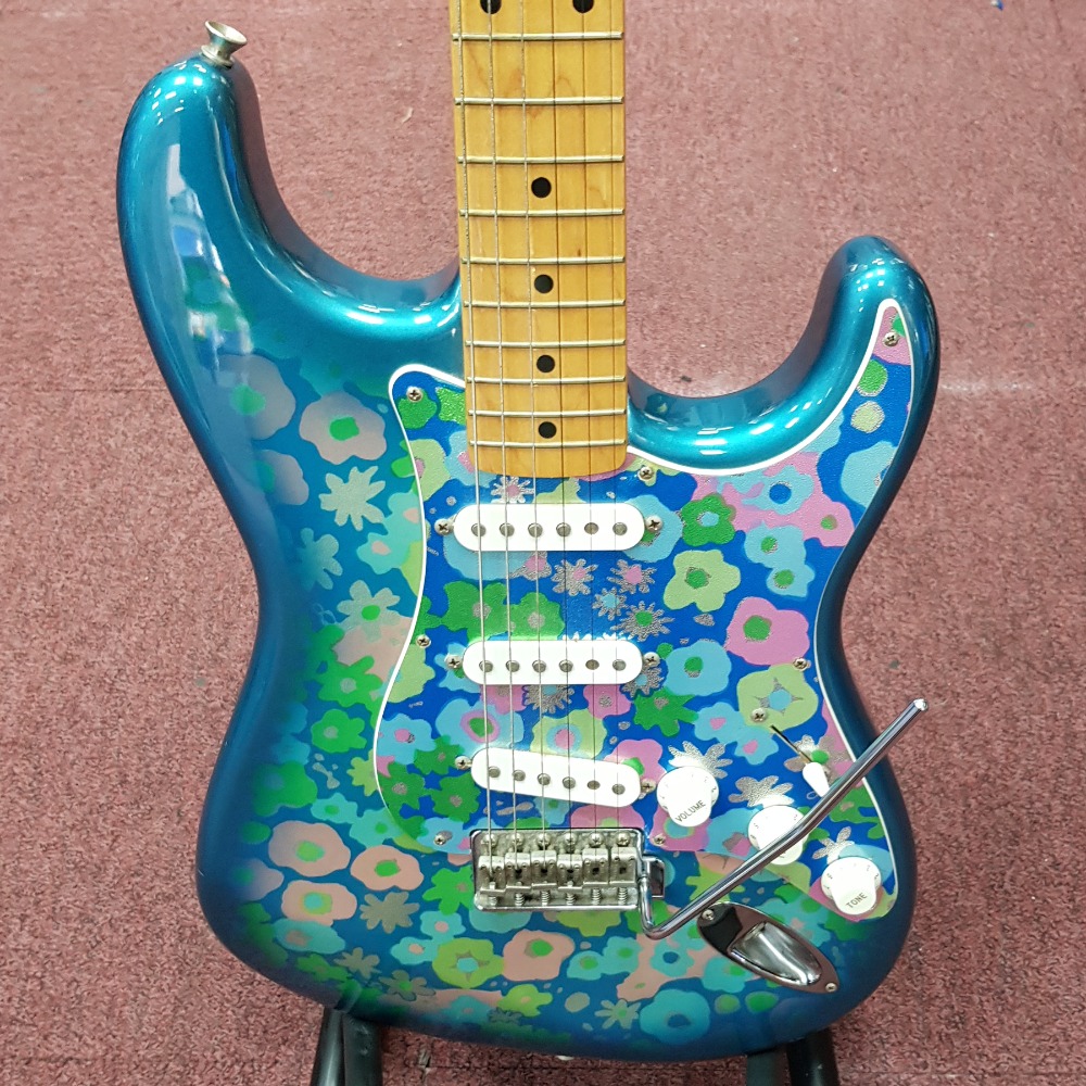 Used Fender Paisley Blue Flower Stratocaster - Own4Less